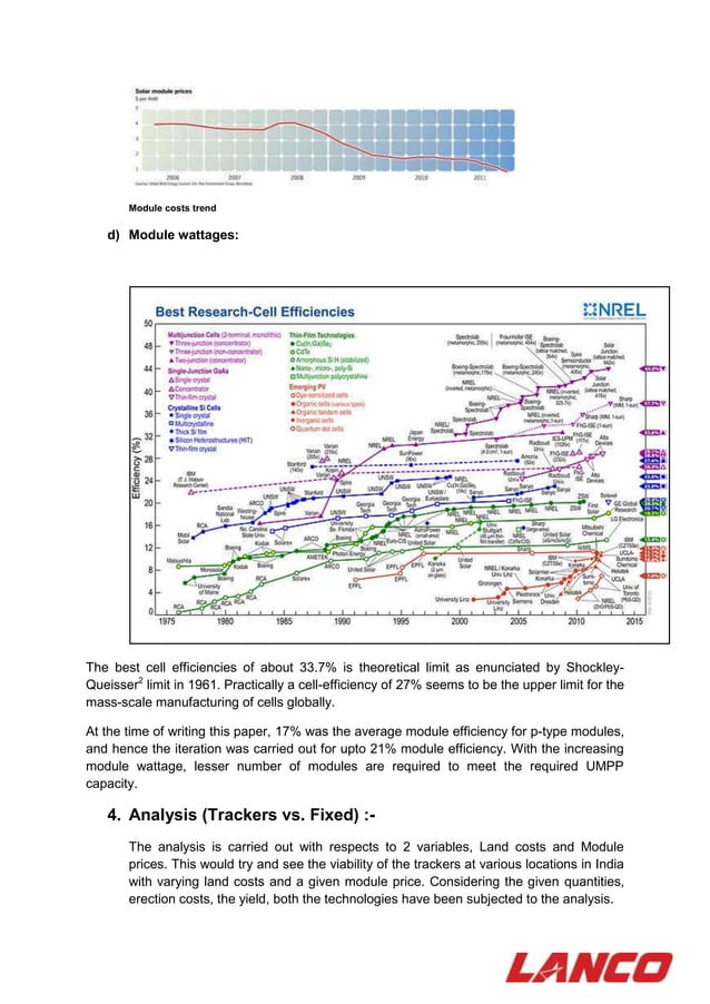 Single axis tracker vs fixed tilt | DOCX
