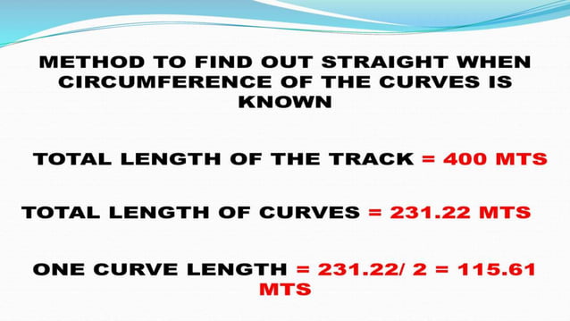 400 meter track marking | PPTX | Track and Field | Sports
