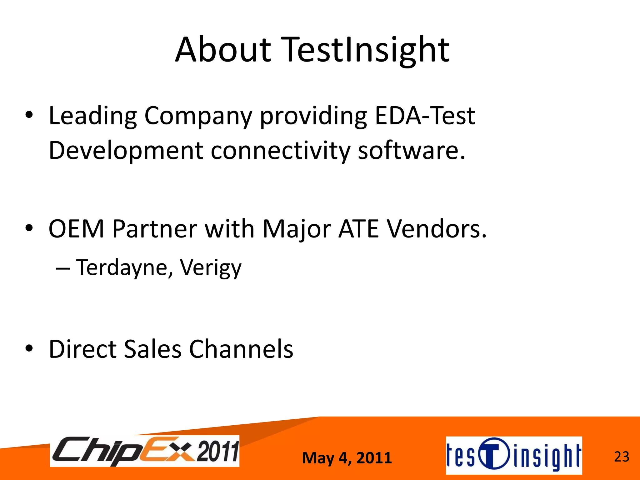 Track g semiconductor test program - testinsight | PPT