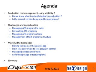 Track g semiconductor test program - testinsight | PPT