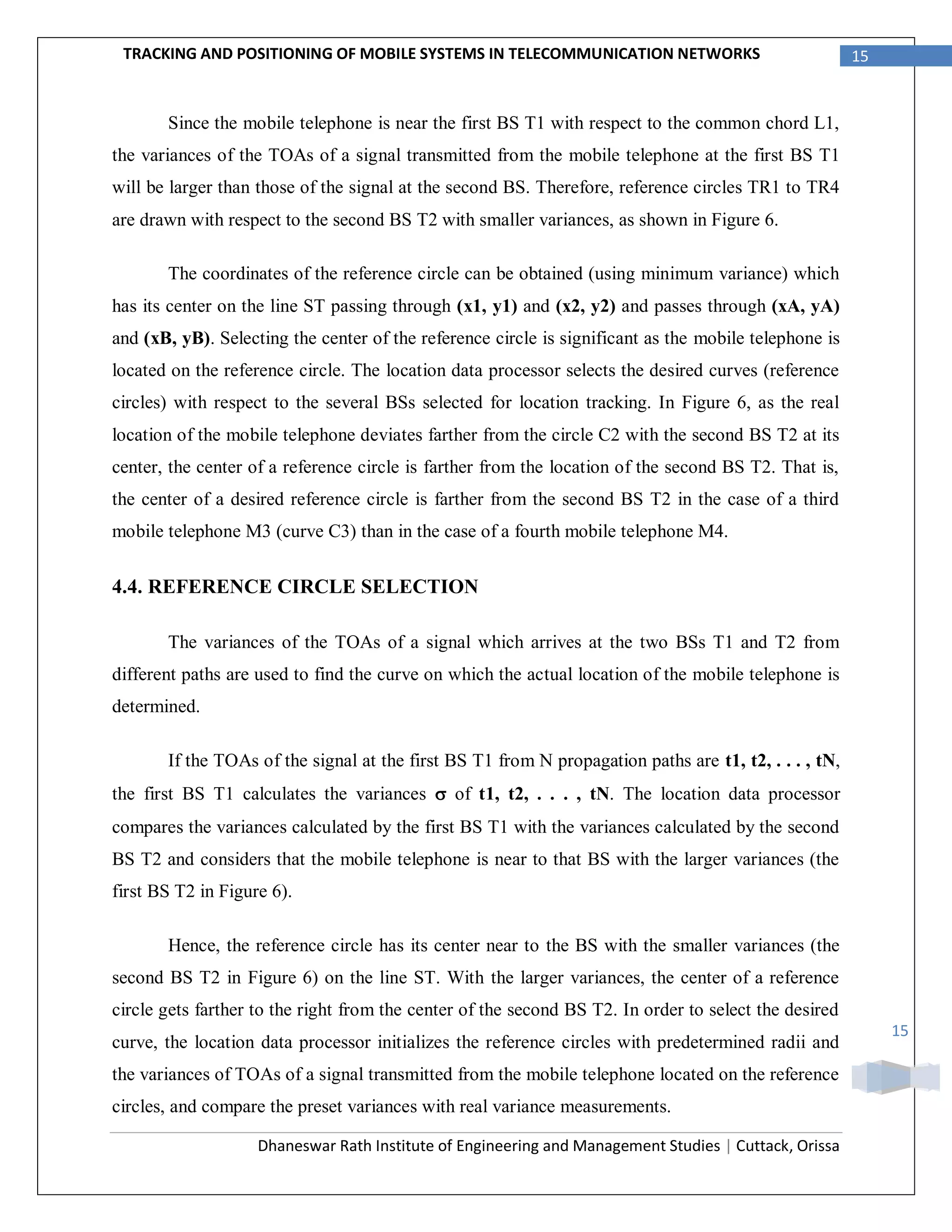 Tracking And Positioning Of Mobile Systems In Telecommunication Networks Pdf