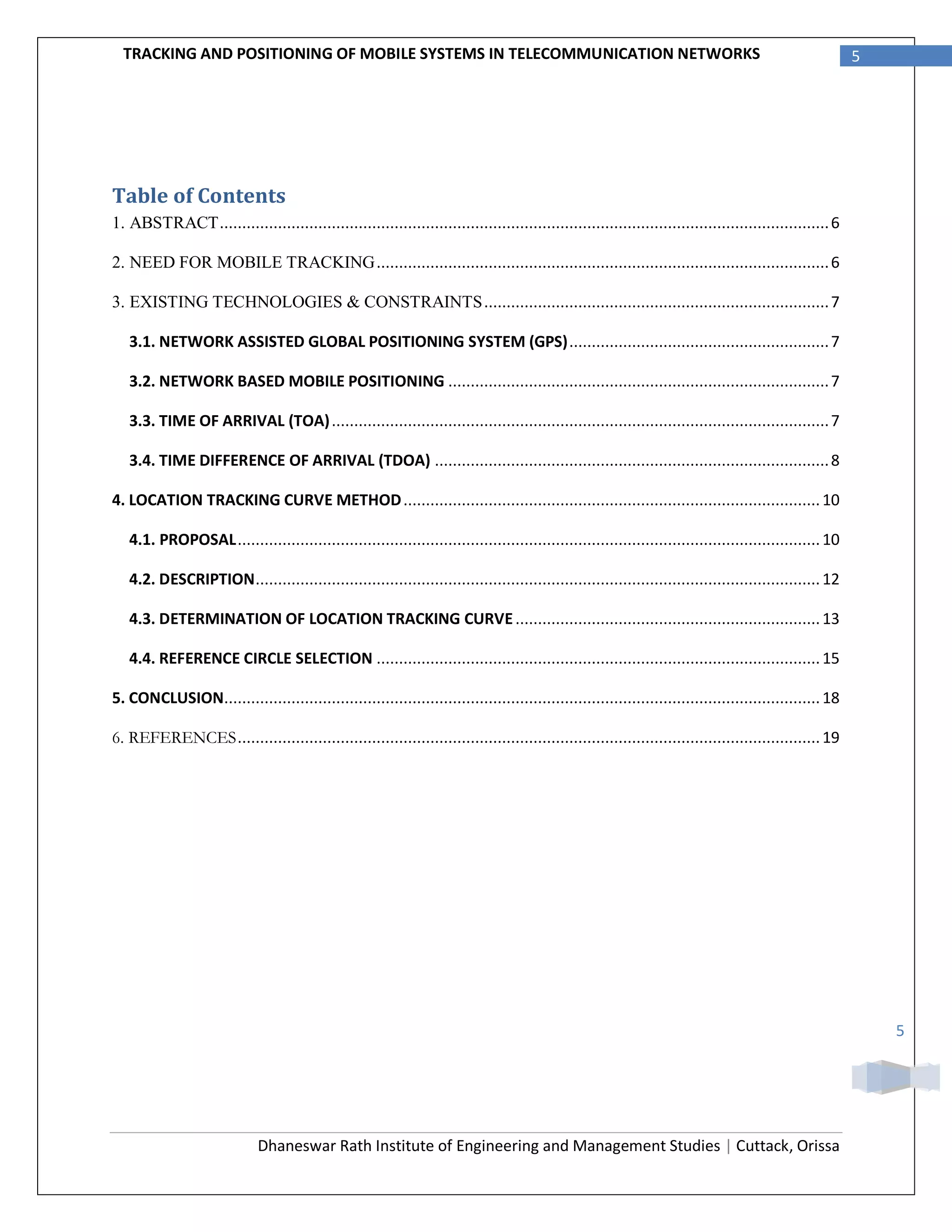 Tracking And Positioning Of Mobile Systems In Telecommunication Networks Pdf