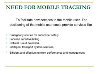 Tracking positioning-of-mobiles | PPT