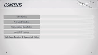 Tracking and control problem of an aircraft | PPT