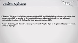 Tracking and control problem of an aircraft | PPT