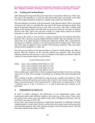 Tracking and counting human in visual surveillance system | PDF