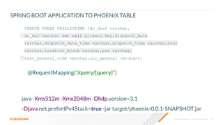 Tracking crime as it occurs with apache phoenix, apache hbase and ...