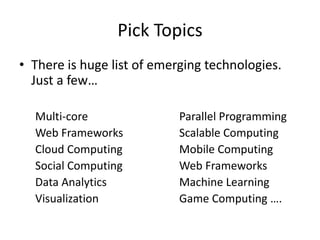 Tracking emerging technologies | PPTX