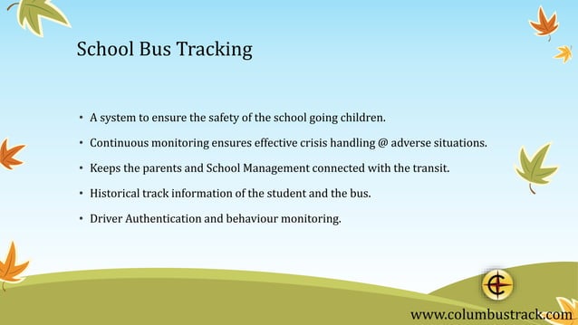 School Bus Tracking | PPTX