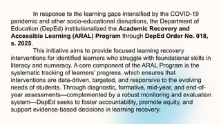 TRACKING LEARNERS PROGRESS IN ARAL PROGRAM.pptx
