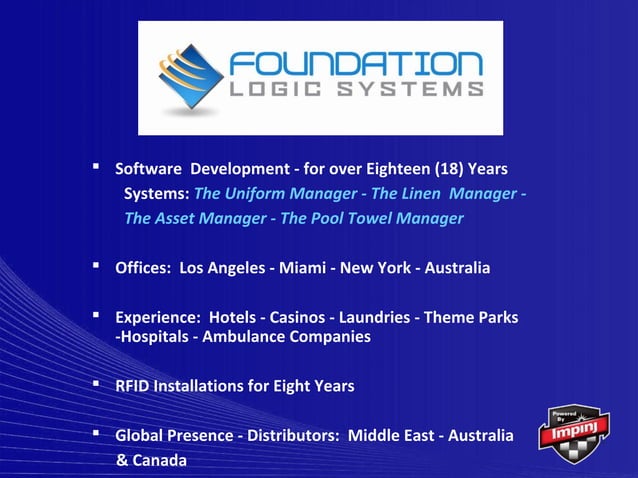 Tracking Linens & Uniforms with RFID | PPT | Internet of Things | Internet