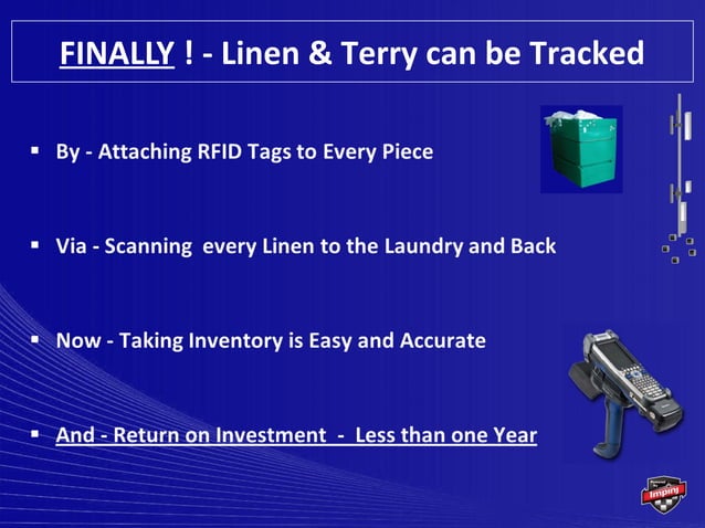 Tracking Linens & Uniforms with RFID | PPT | Internet of Things | Internet