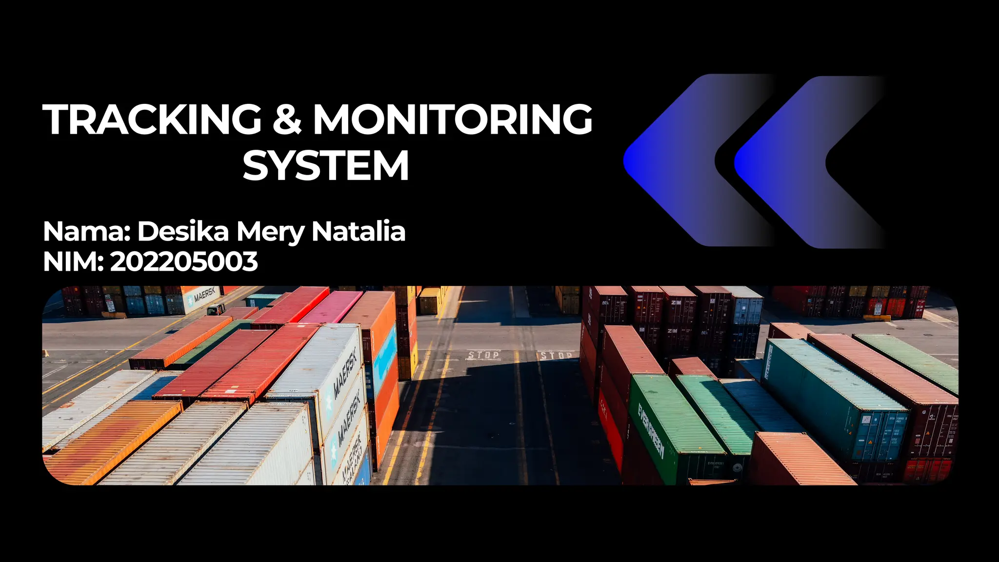 TRACKING & MONITORING SYSTEM (LOGISTICS SYSTEM) | PPT