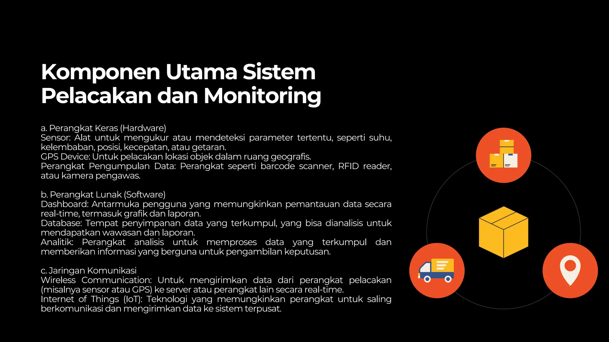 TRACKING & MONITORING SYSTEM (LOGISTICS SYSTEM) | PPT