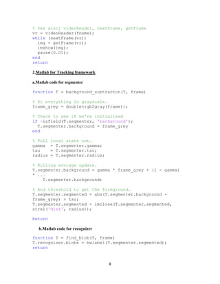 Tracking my face with matlab | PDF | Web Development | Internet