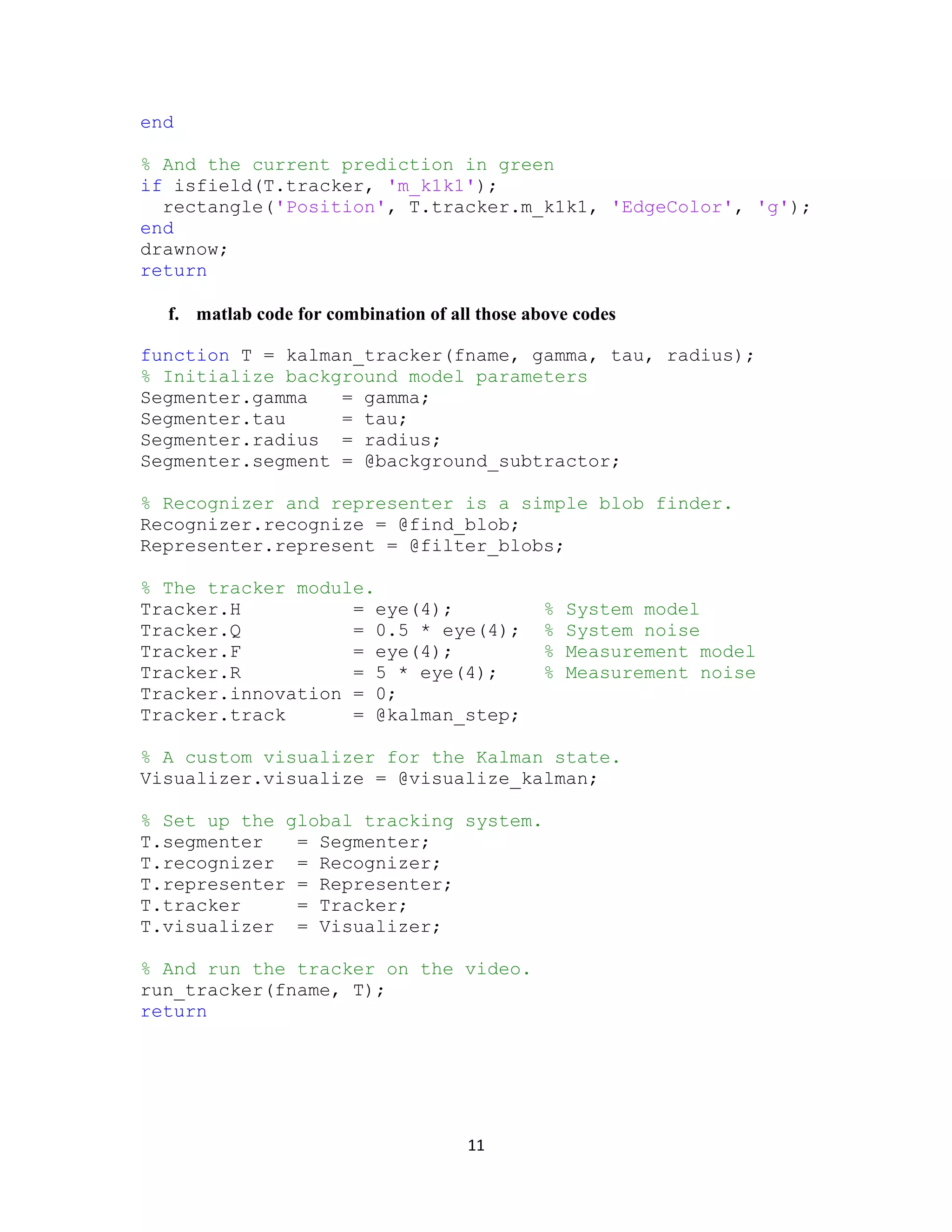 Tracking my face with matlab ws word format | DOC | Web Development ...