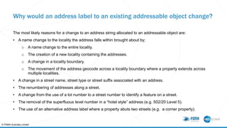 Tracking of changes to GNAF (Aug 2018) | PPT