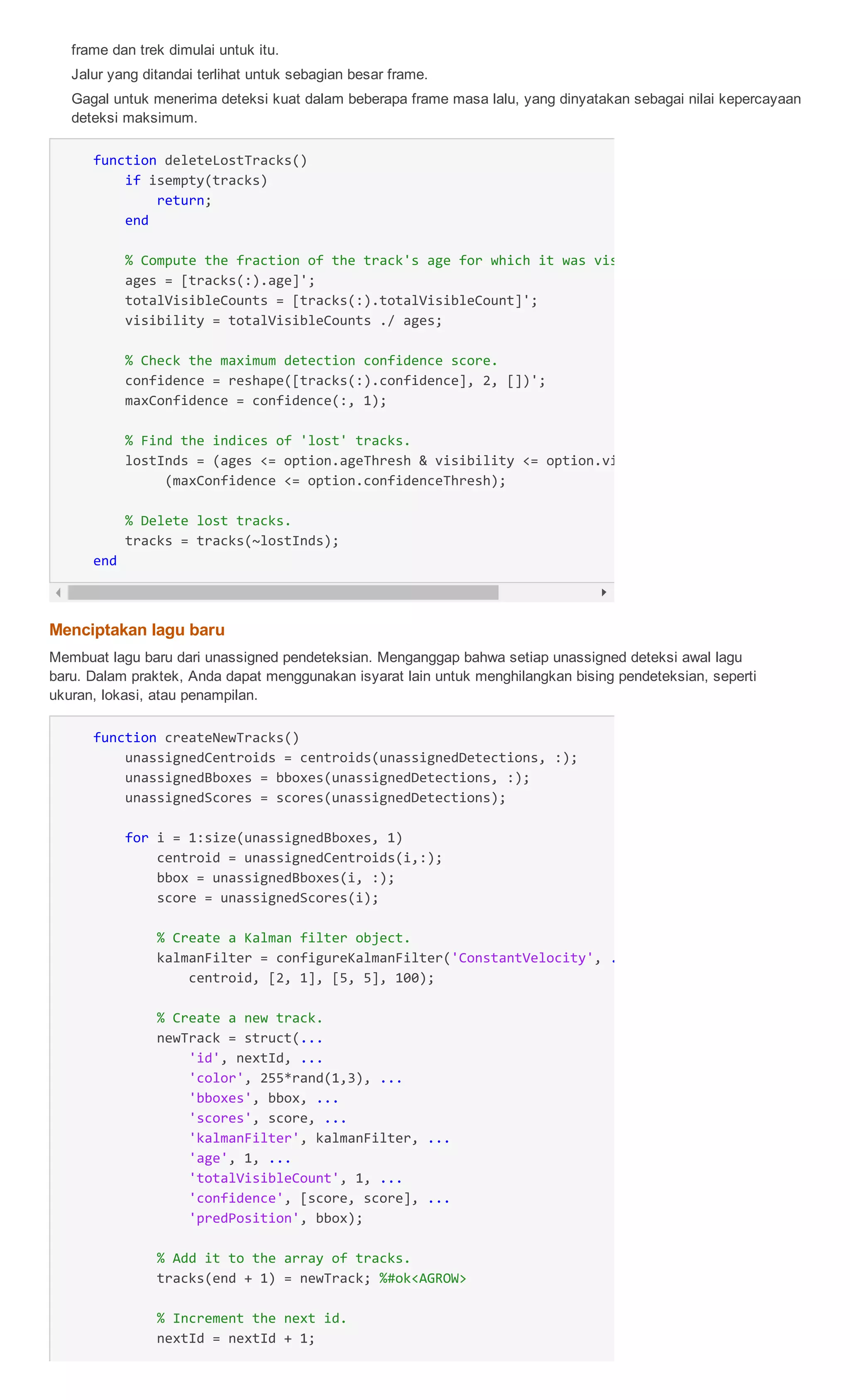 Tracking pedestrians from a moving car matlab & simulink example hg | PDF