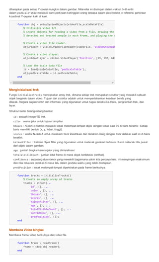 Tracking pedestrians from a moving car matlab & simulink example hg | PDF