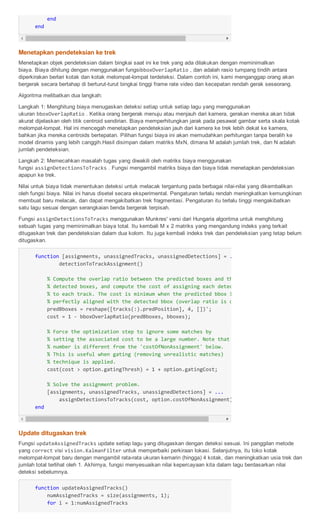 Tracking pedestrians from a moving car matlab & simulink example hg | PDF