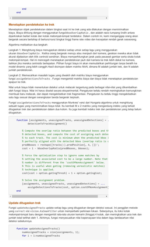 Tracking pedestrians from a moving car matlab & simulink example hg | PDF