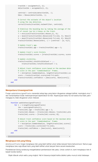 Tracking pedestrians from a moving car matlab & simulink example hg | PDF
