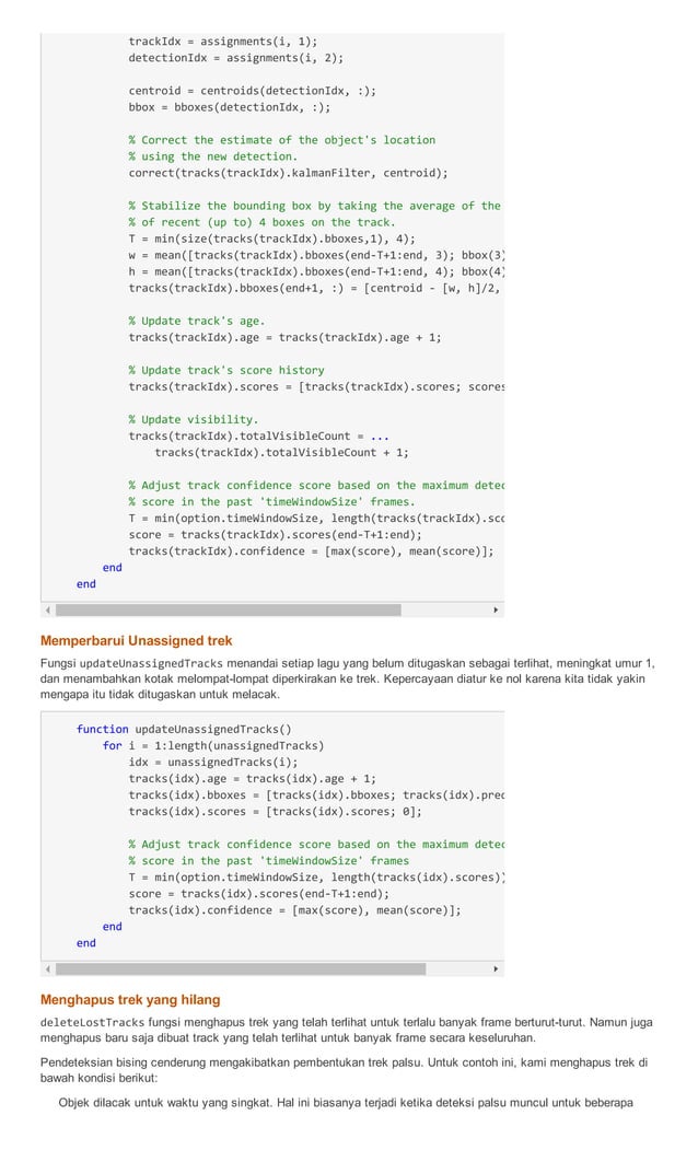 Tracking pedestrians from a moving car matlab & simulink example hg | PDF