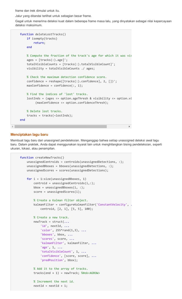 Tracking pedestrians from a moving car matlab & simulink example hg | PDF