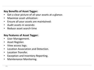 Tracking & Tagging your Company Assets in The Philippines | PPTX