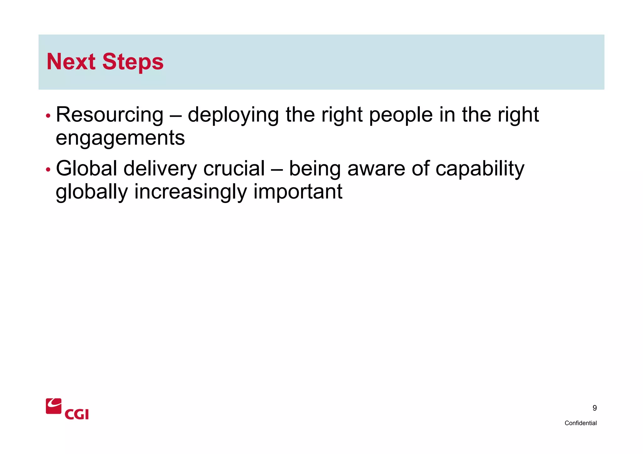 CGI Tracking The Human Assets and Developing Them SFIA | PPT