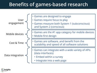 Game-Based Research: Implementing brand health and satisfaction ...