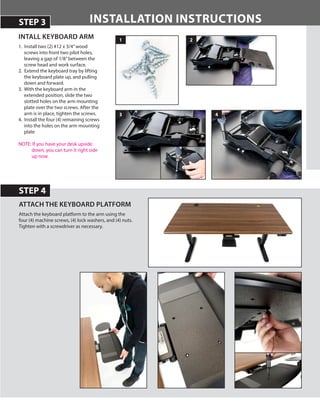 Trackless keyboardtray manual | PDF