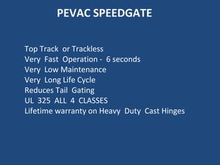 Trackless Speed Gate | PPT