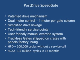 Trackless Speed Gate | PPT