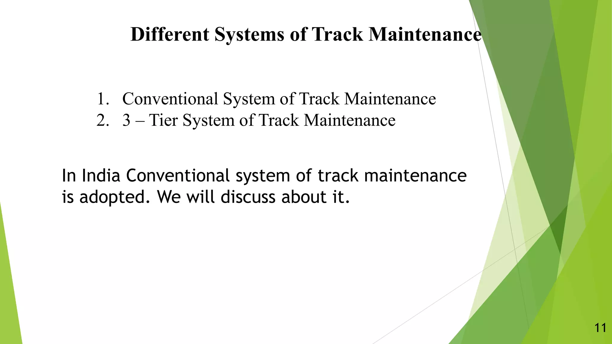 Railway Track Maintenance | PPTX