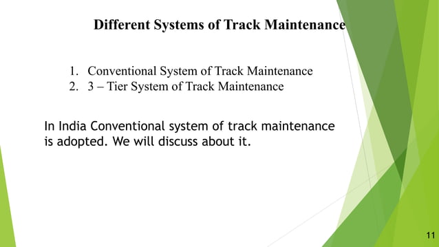 Railway Track Maintenance | PPTX | Rail Travel | Travel Type