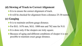 Railway Track Maintenance | PPTX