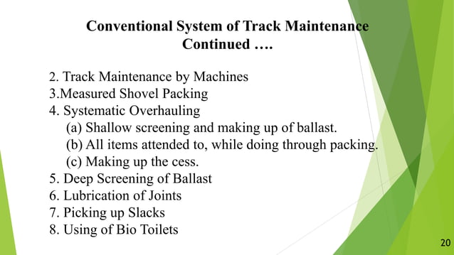 Railway Track Maintenance | PPTX | Rail Travel | Travel Type