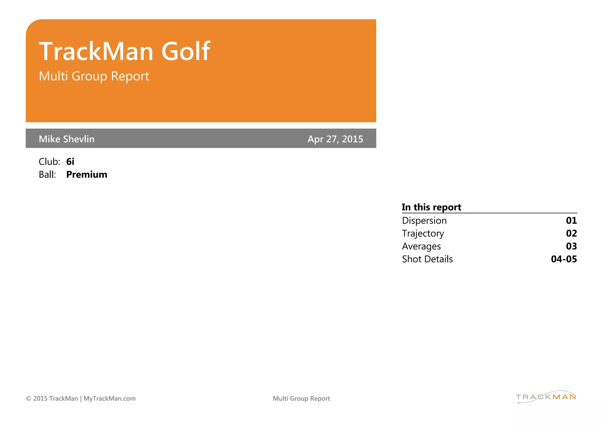 Trackman results | PDF