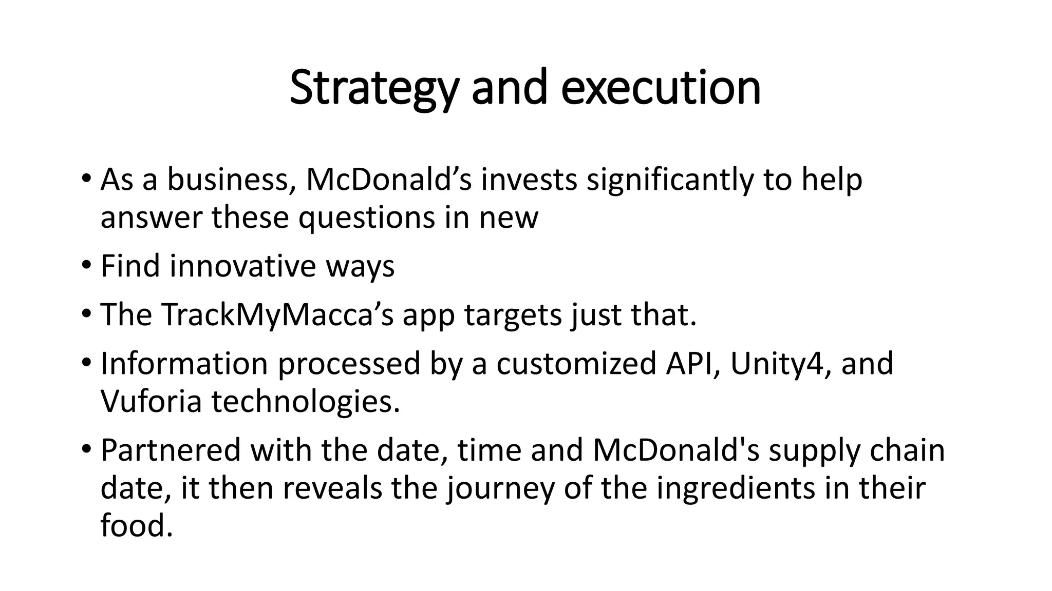 Track my macca with | PPTX