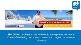Trackon Courier Services | PDF | Logistics and Transportation Industry ...