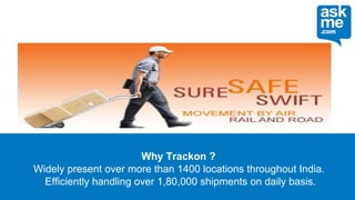 Trackon Courier Services | PDF | Logistics and Transportation Industry ...