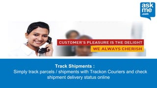 Trackon Courier Services | PDF | Logistics and Transportation Industry ...