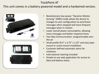 Track Point Trailer Tracking Product Presentation | PPTX