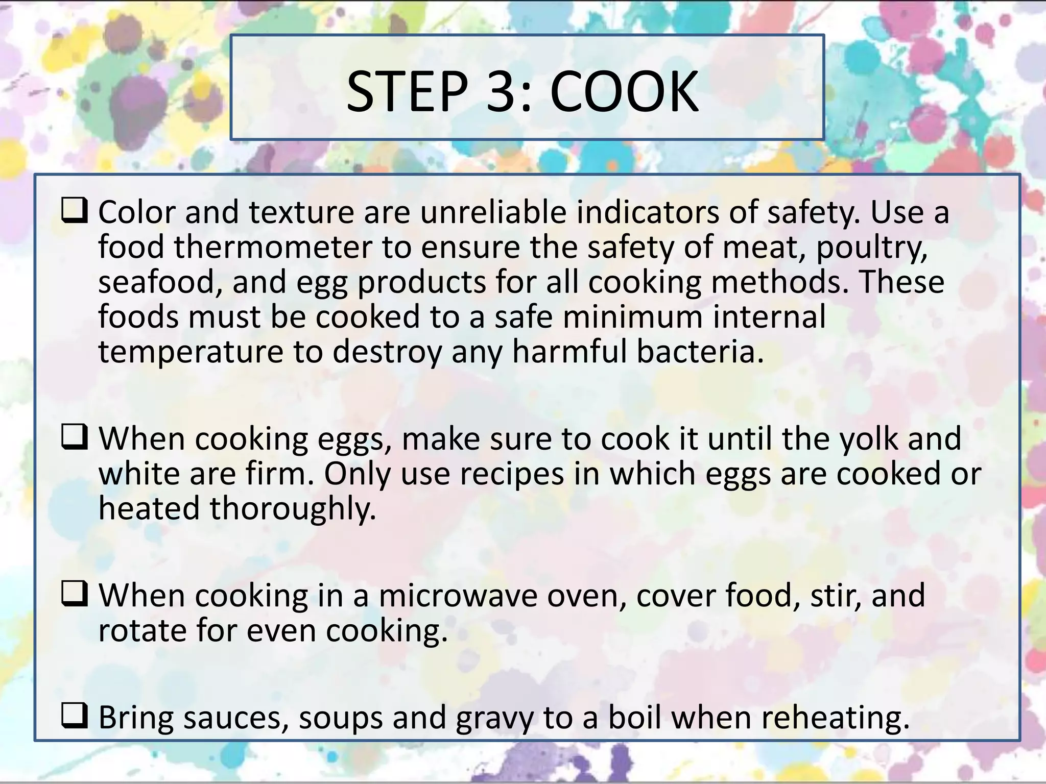 Culinary: FOOD AND SAFETY HAZARD: SAFE FOOD HANDLING | PPTX