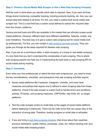 Track Social Media Activity Using Web Scraping | PDF