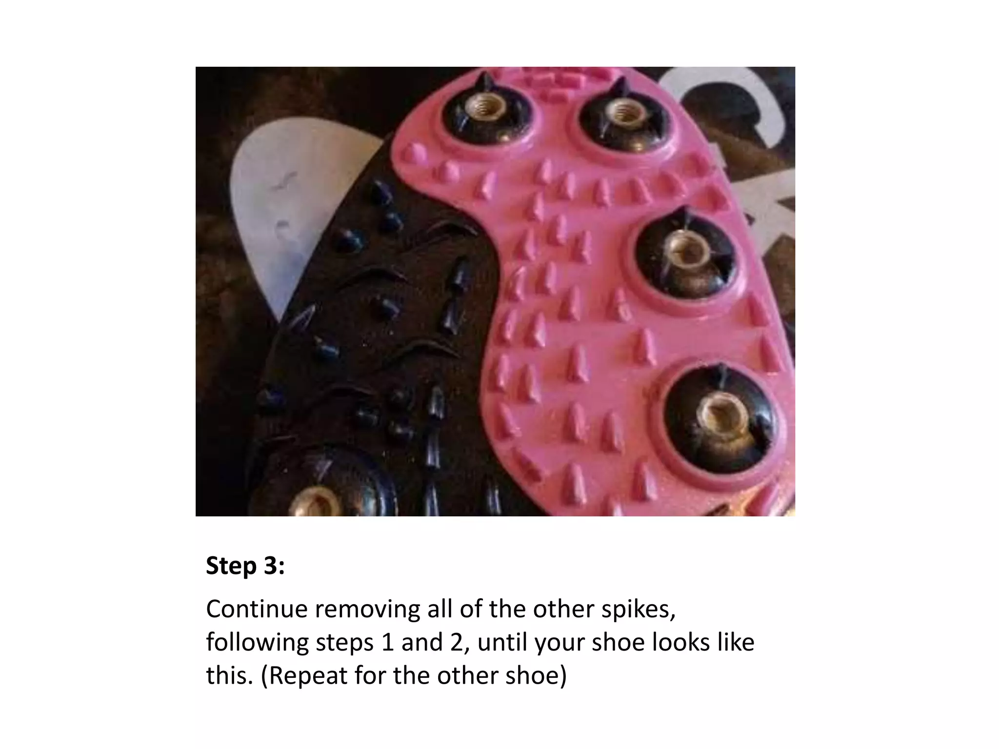 How to Change Your Track spikes | PPTX