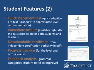 Tracktest English Assessment for Schools | PPT