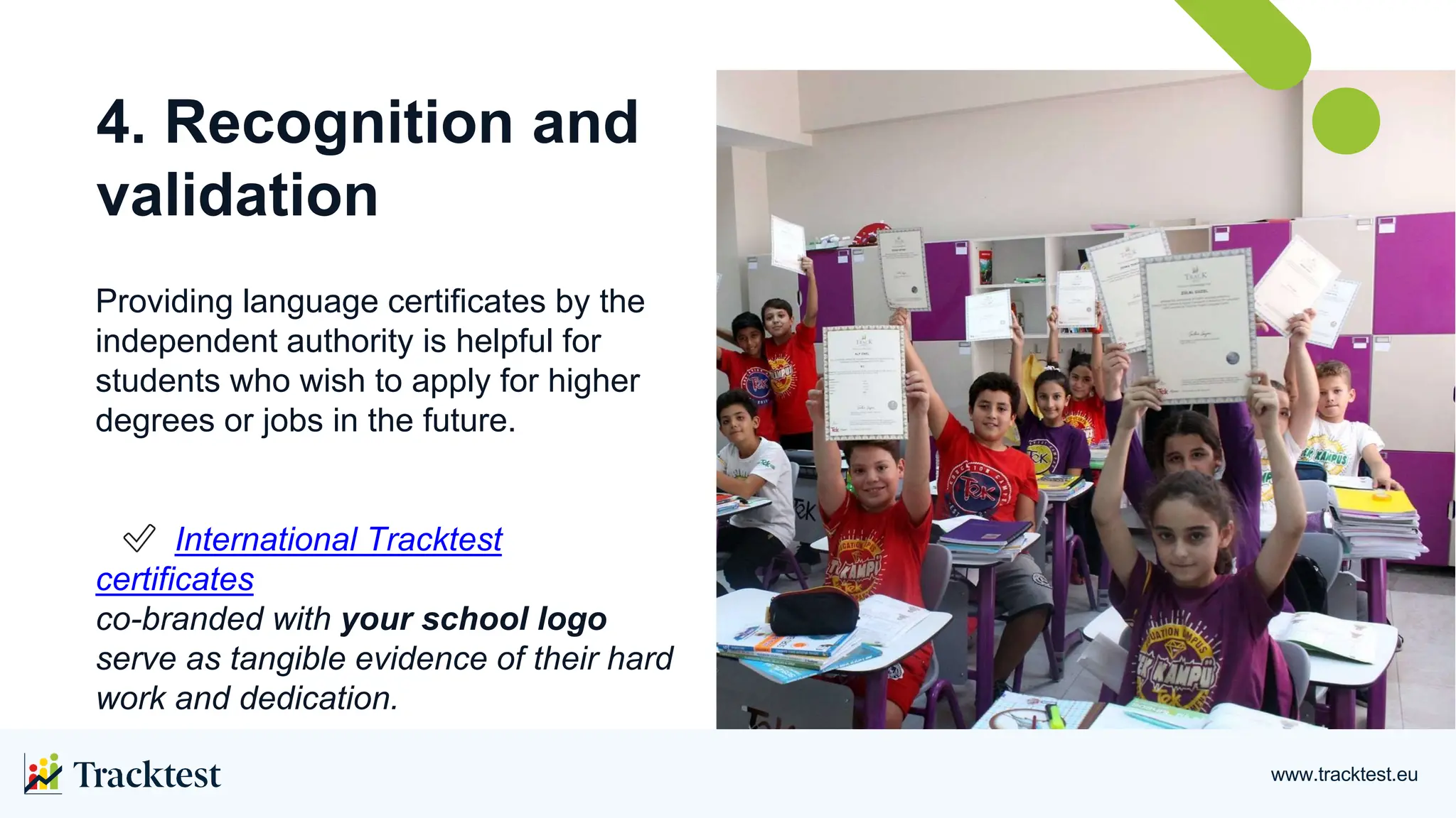 Tracktest English test for Schools and Organisations | PPT