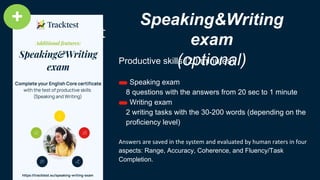 Tracktest English test for Schools and Organisations | PPT